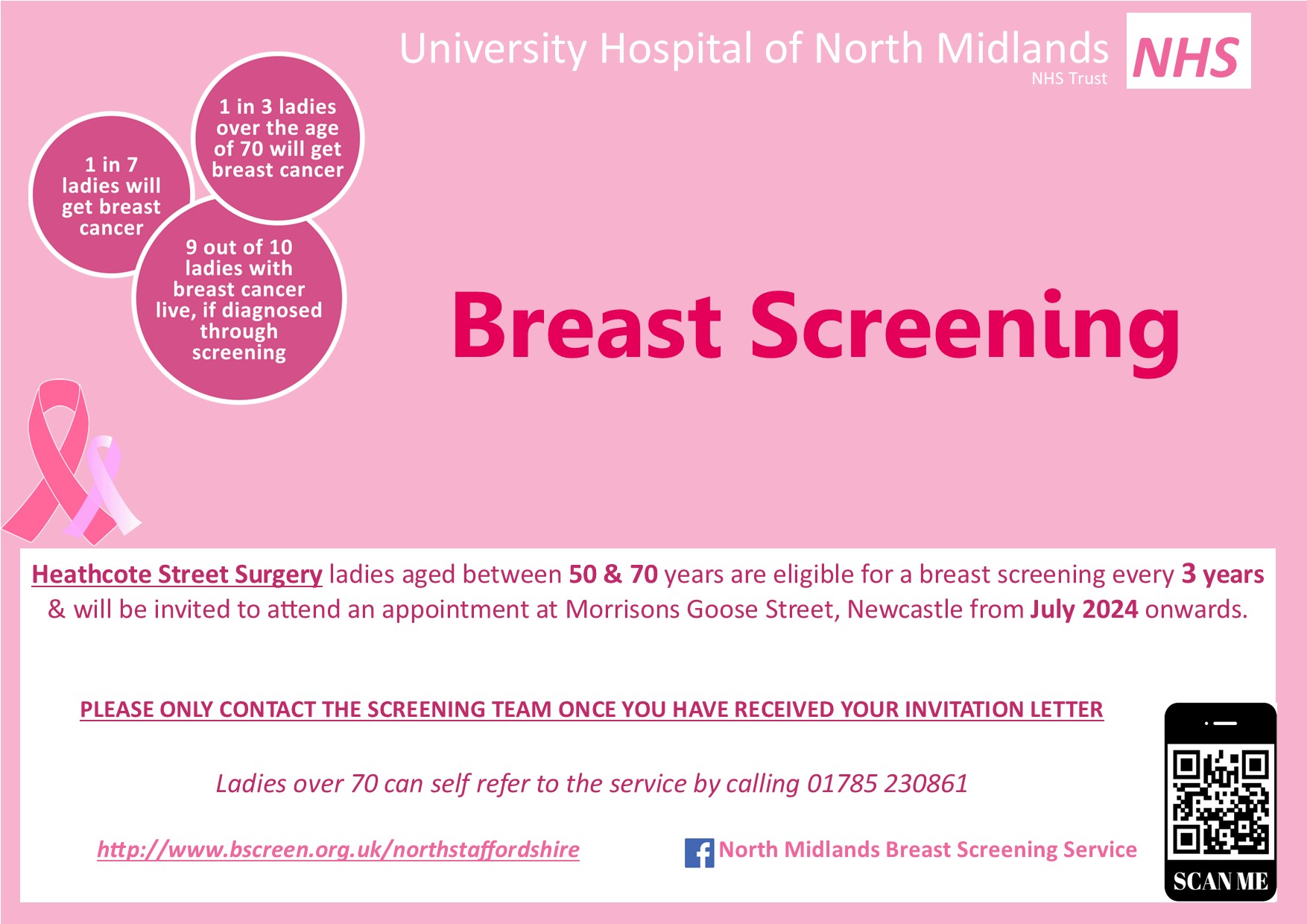 Have you had your Breast Screening invite? – Heathcote Street Surgery